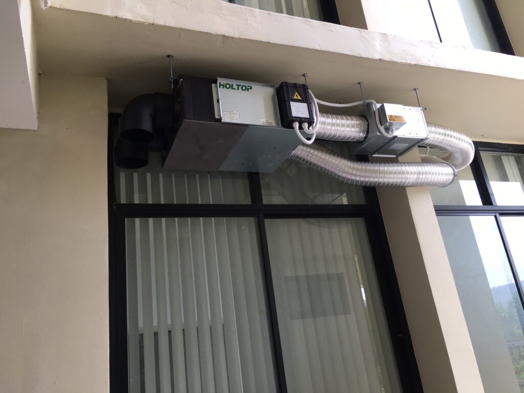 ERV – ENERGY RECOVERY VENTILATION เครื่องหมุนเวียน / เติม อากาศ